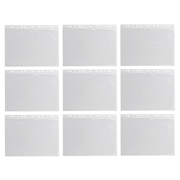 Hemoton Clear Pockets Document Transparent Sleeves Folders Wallets ...