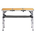 IVV 3ft Folding Camping Table w/ Storage Mesh, Height-Adjustable ...