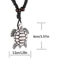 Hawaiian Turtle Pendant Necklace Men Women - Adjustable Rope Surfer ...