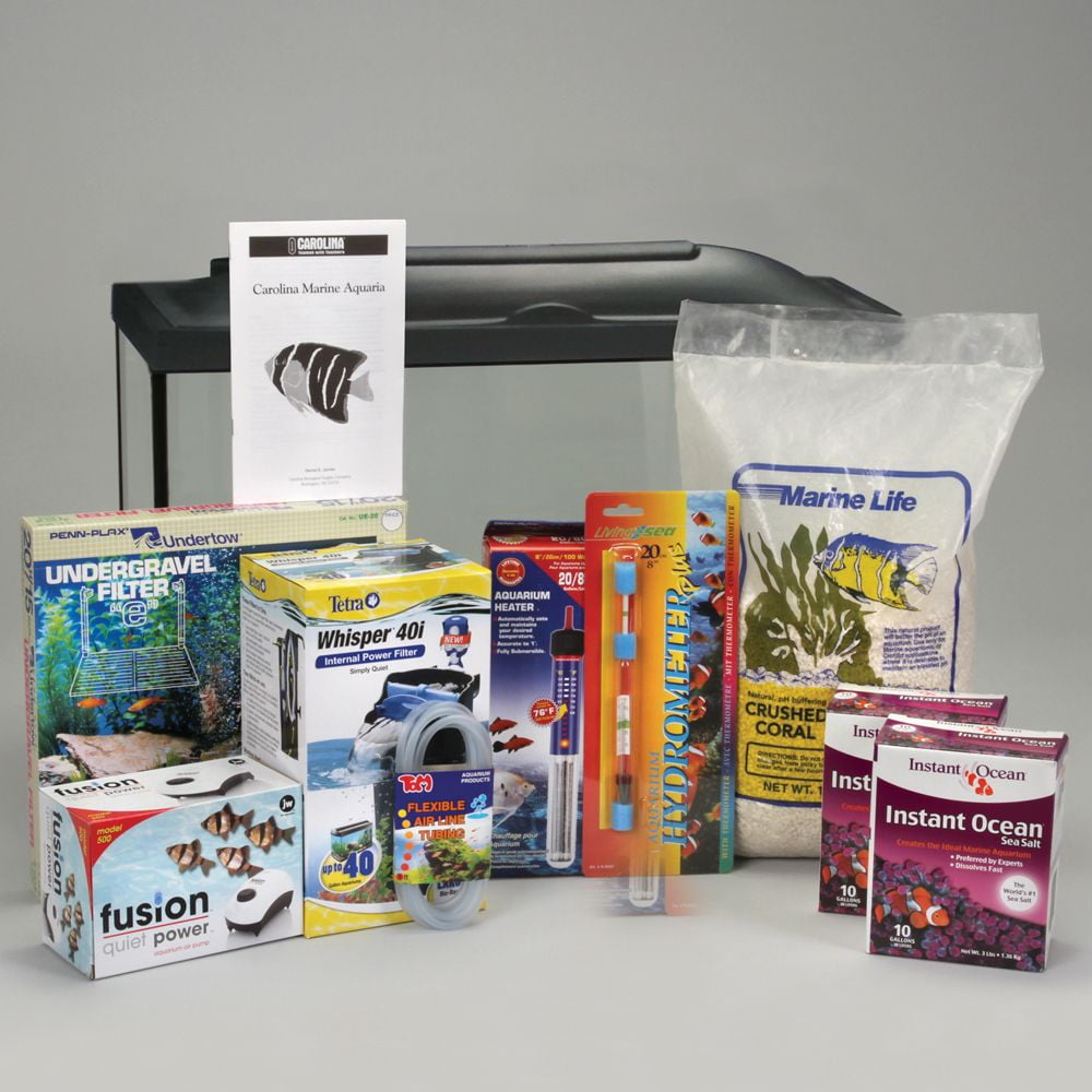 Marine Aquarium Kit, Basic, 20 gal, without Animals - Walmart.com ...