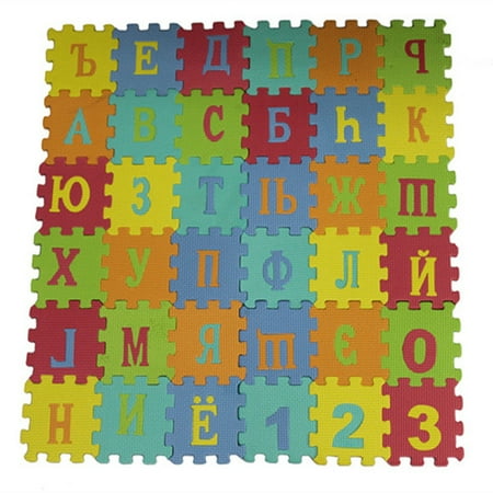 Trayknick 90cm Russian Arabic Alphabet Kids Carpet Foam EVA Shaggy ...
