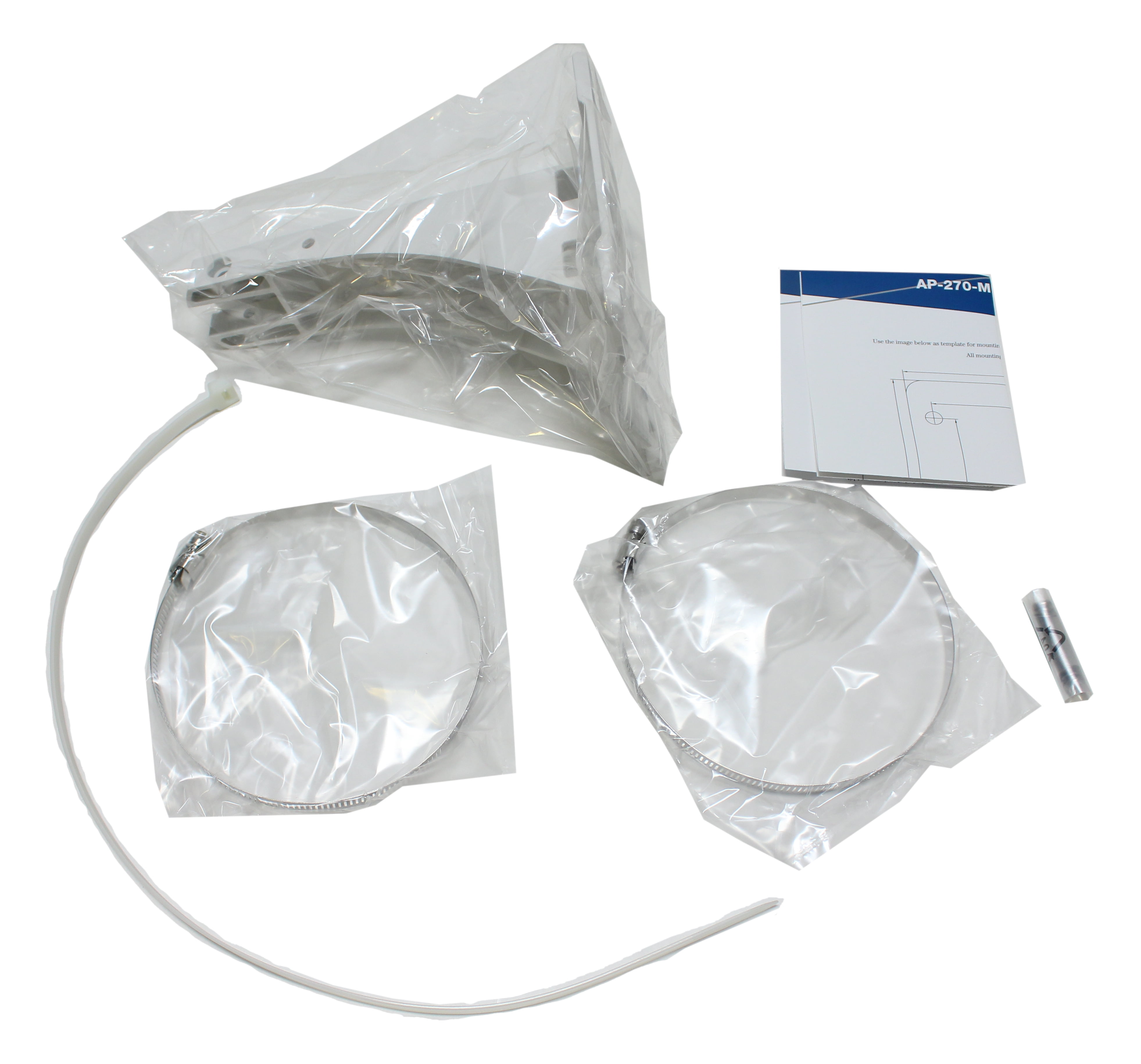 HPE Aruba AP-270-MNT-V2 Outdoor Pole/Wall Network Short Device Mount ...