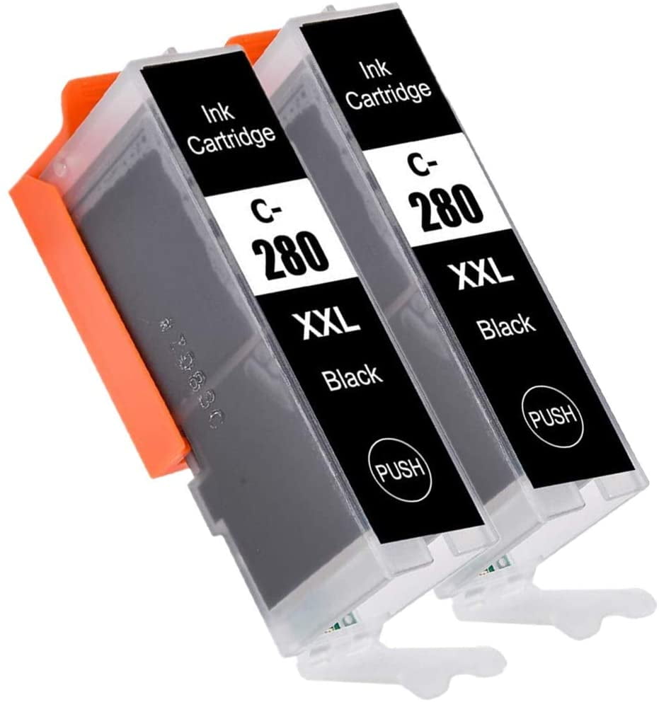 2 Pack Compatible Canon PGI-280 XXL Black Ink Cartridge, PGI-280XXL CLI ...