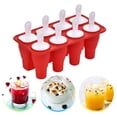 Hariumiu Kitchen Ice Cream Tray Foldable Duplex Shapes with Ice-cream ...