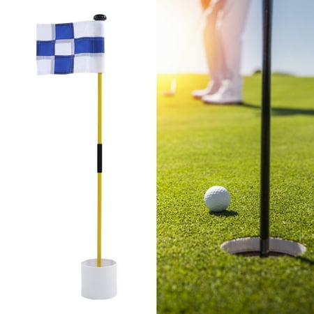 Fugacal Flags Hole Pole Cup Set,Golf Flagpole Portable 3 Feet Golf Flag ...