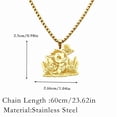 Healing Design Western Dragon Necklace Solid Stainless Steel Metal ...