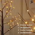CAPHAUS 4 Feet, 48 inch Full Brown Twinkling Birch Tree w/ 48 LED ...