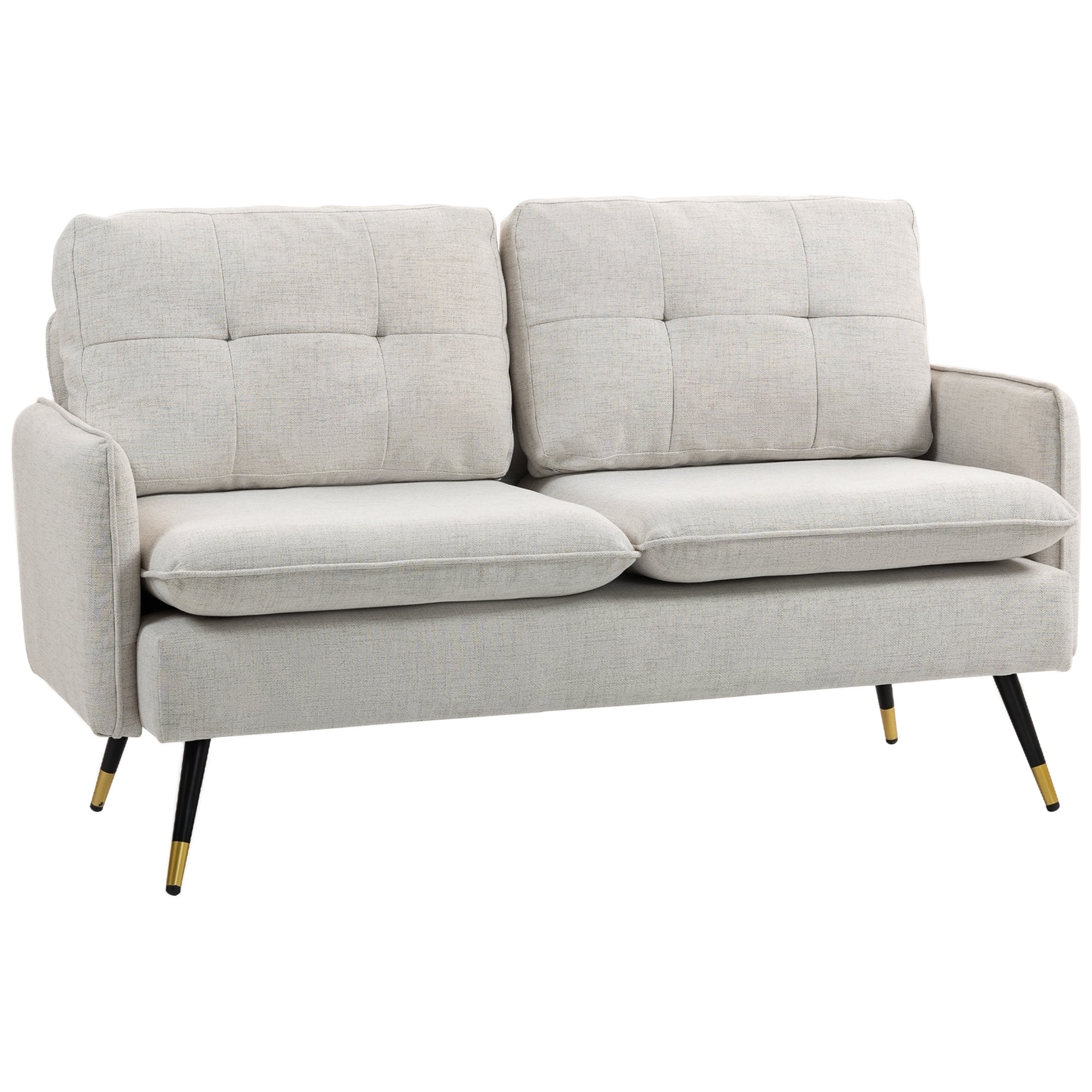 Click here for Homcom 55 Loveseat Sofa With Button Tufted Back St... prices