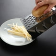 4-Sided Stainless Steel Vegetable Grater, Multi-Purpose Box Grater for ...