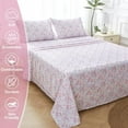 Cozy Vintage Microfiber Printed Full Sheet Set - Soft Breathable ...