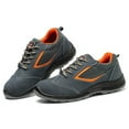 AUDeals Men's Welding Shoes Cowhide Low Top Work Shoes Non Slip Wear ...