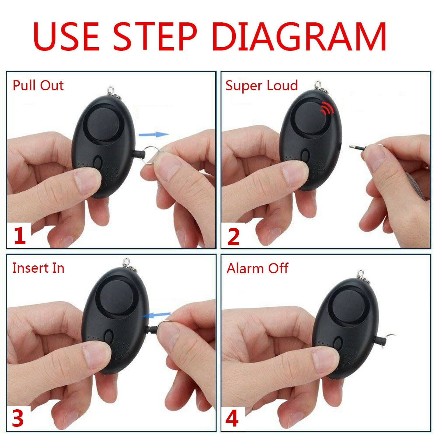 Buy Self Defense Alarm 120db Egg Shape Girl Women Security Protect