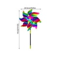 4-12PC Reflective Pinwheels for Yard and Garden, Sparkly Pin Wheel Bird ...