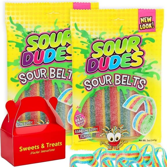 JOYRIDES Sour Rainbow Ropes, Chewy Candy, Fruity Flavor, Soft Texture ...