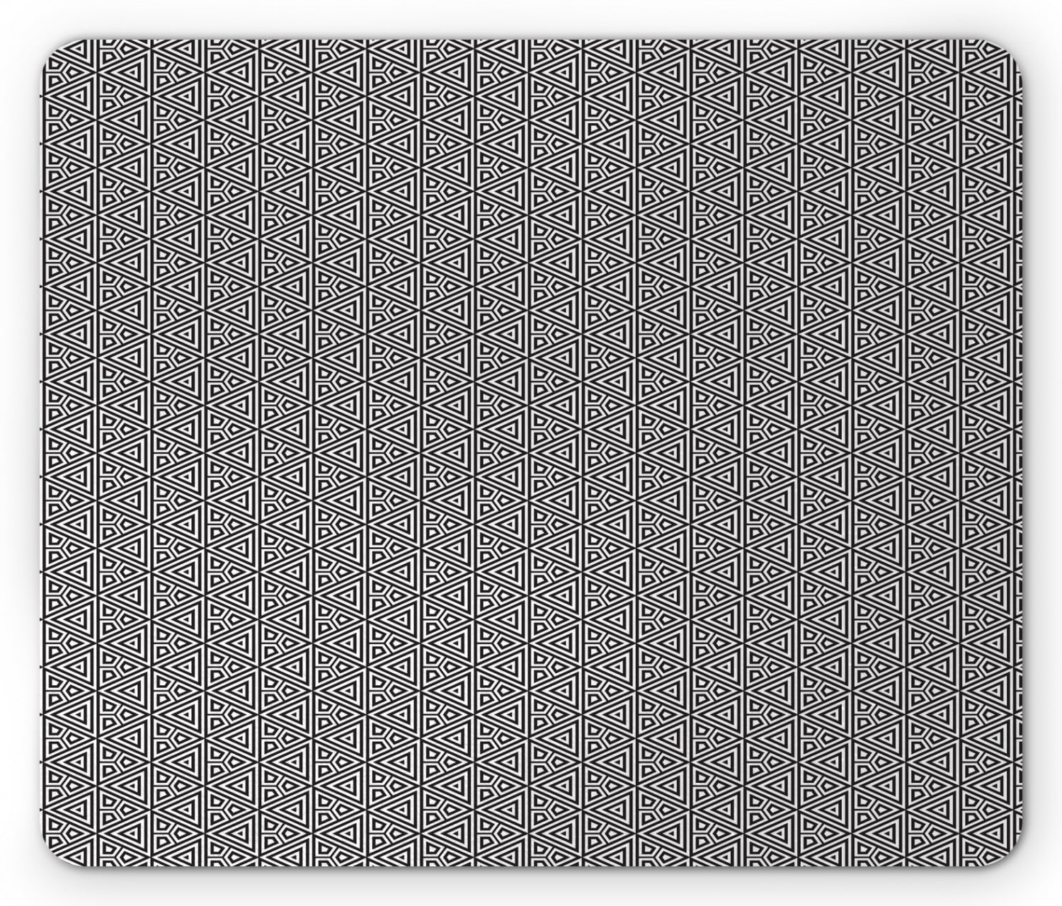 Geometric Mouse Pad, Minimalist Contemporary Style Symmetrical ...