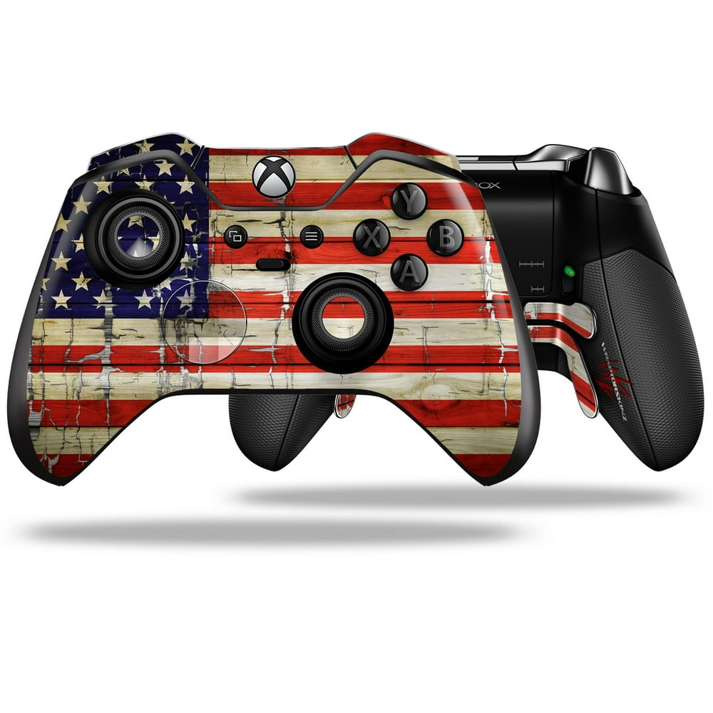 Painted Faded and Cracked USA American Flag - Decal Style Skin fits ...