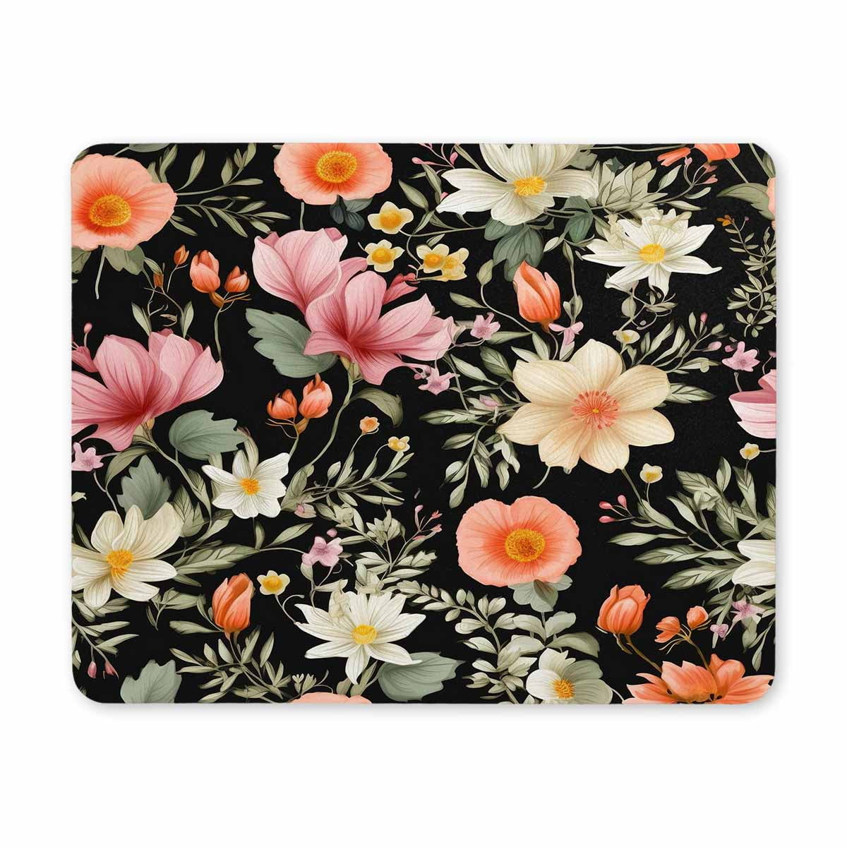 Mouse Pad, Beautiful Floral Mouse Pad，Waterproof Mousepad Mouse Pads ...