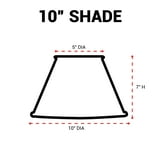 Park Designs Metal Star Shade - 10" - Black - Walmart.com