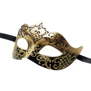 Burgundy and Gold Opera Eye Mask Adult Accessory - Walmart.com