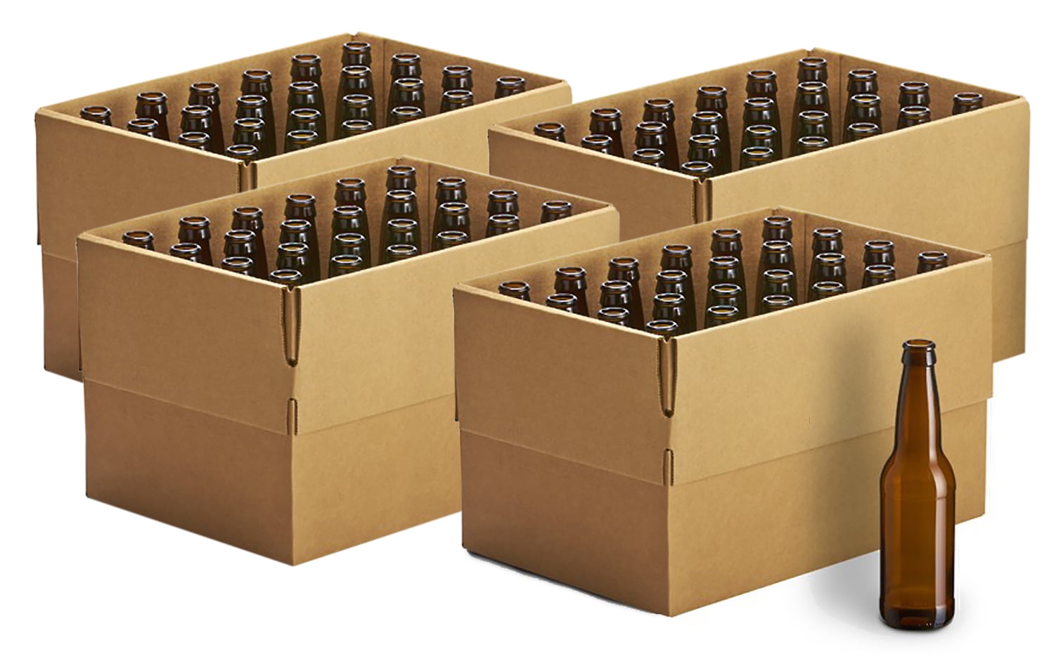 Monster Brew Home Brewing Supp Amber Beer Bottles (24 Pack), 12 oz (4 ...