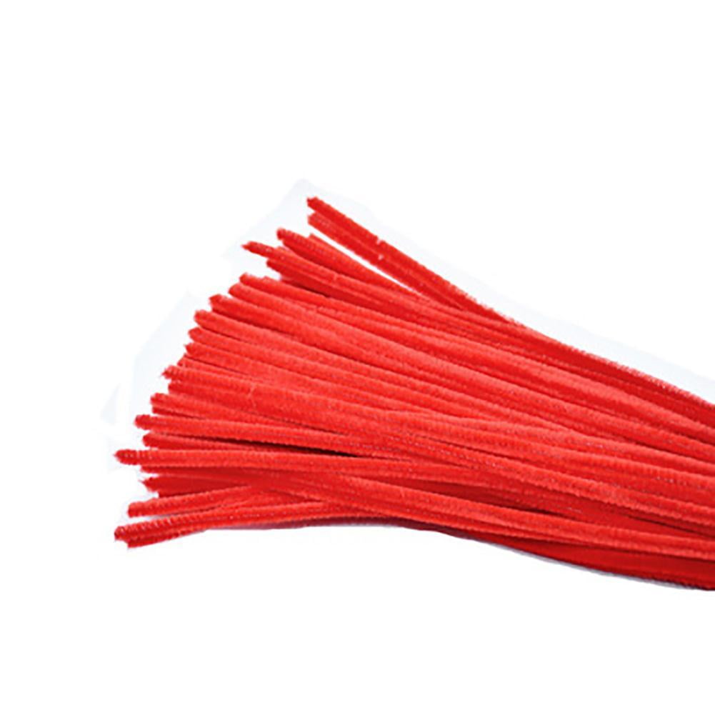 100 PCs Pipe Cleaner, Chenille Wire Colourful Pipe Cleaners for ...
