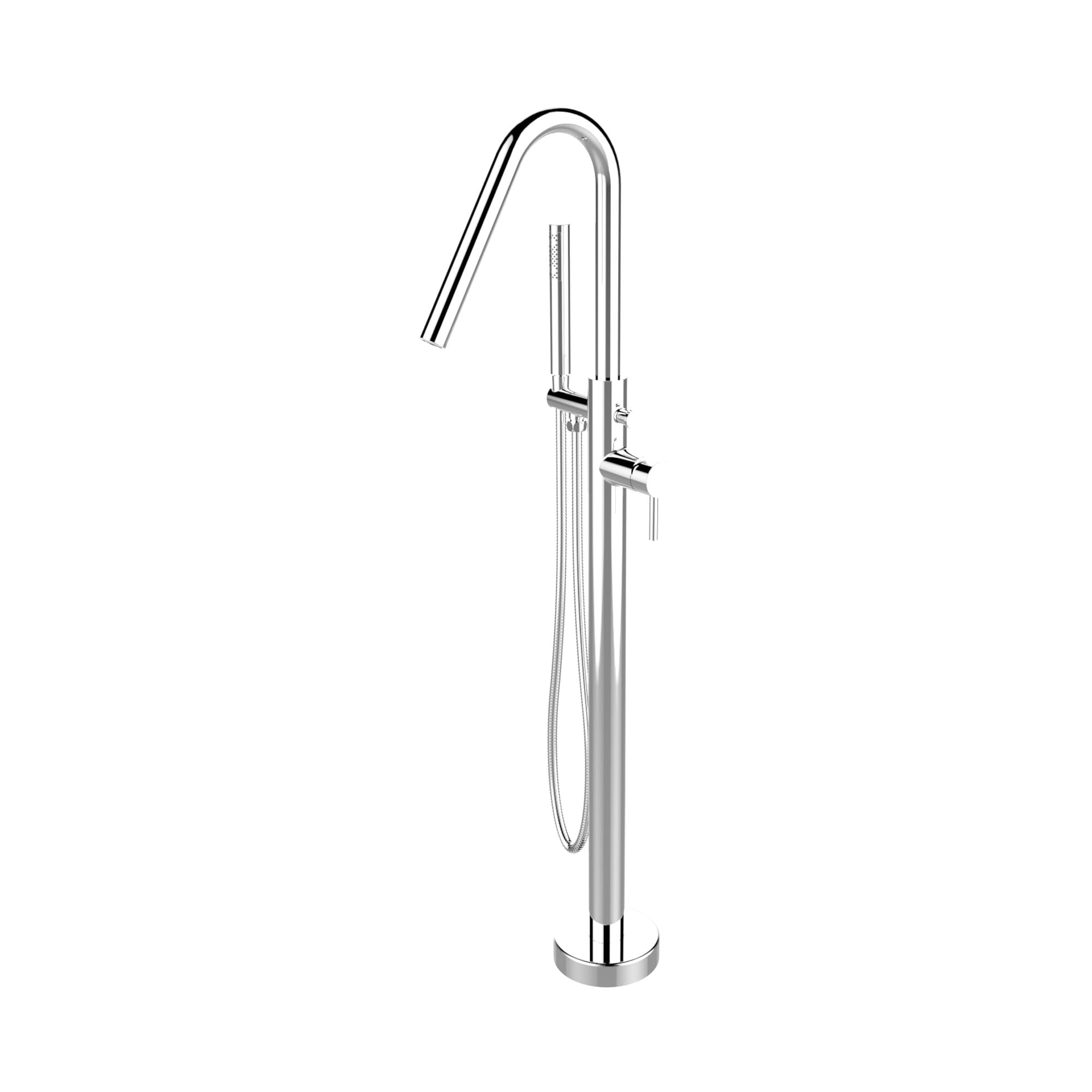 Florence Freestanding Faucet Angle Spout With Polished Chrome Finish ...