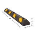 Guardian Heavy Duty Rubber Parking Curb - 48in Long, Garage Car Stopper ...