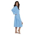 Turquaz Linen Lightweight Long Waffle Kimono Unisex Spa Robe (Small ...