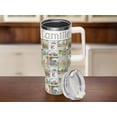 Bumpkit Insulated Tumbler Mug with Cream Handle, Green and Blue Handle ...