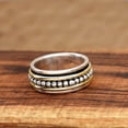 ELANZAA JEWELS- Premium 925 Sterling Silver Fine Spinner Design Ring ...