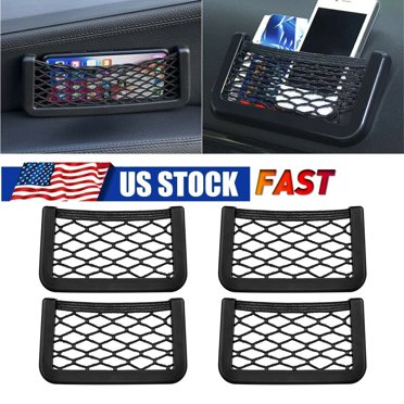 2X Universal Car Seat Side Back Mesh Interior Storage Net Bag Pocket ...