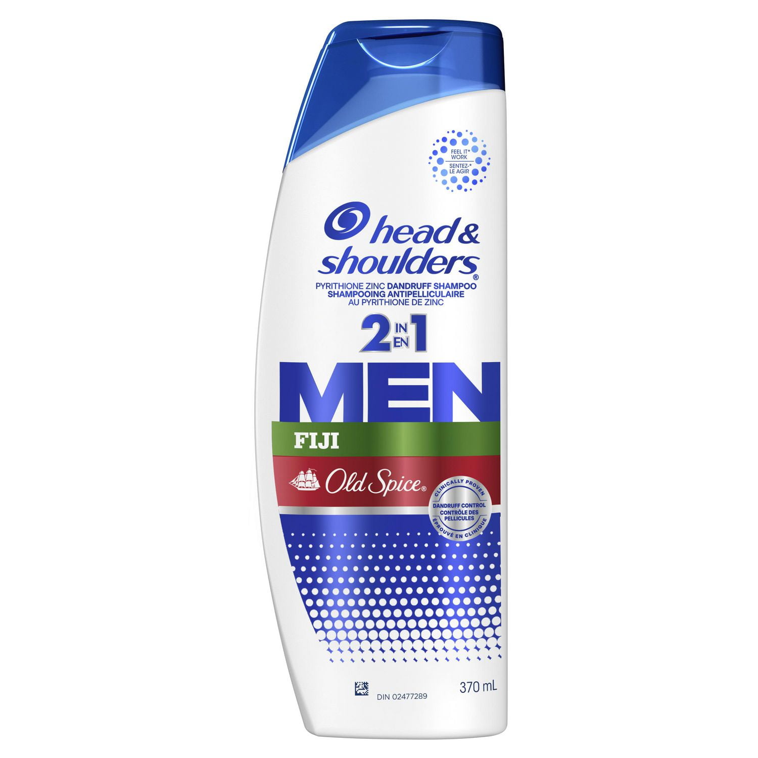 Head & Shoulders Old Spice Fiji 2-in-1 Anti-Dandruff Shampoo + Conditioner for Men, 370ML ...