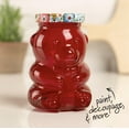 Plaid Surfaces Glass Bear Jar with Lid, 6.08 oz Customizable Jar for ...