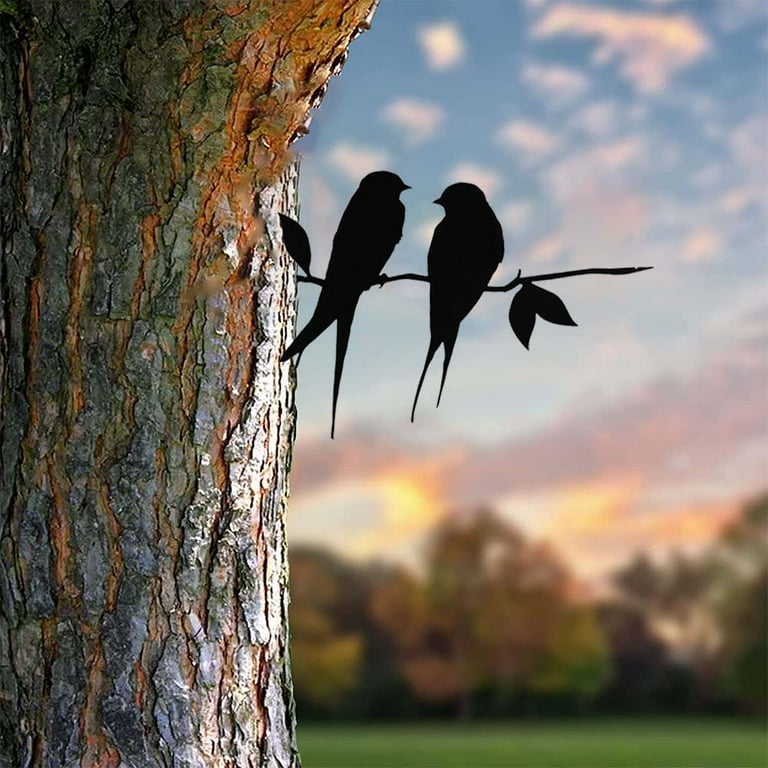 Love Birds Tree Silhouette