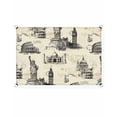Beige City Sun Shade Sail 6.5'X10' Retro Modern Abstract Beige ...