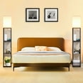 Kapwan Floor Lamps with Shelves -Modern Standing Book Shelves Corner ...