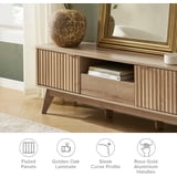 "Mopio Brooklyn 57"" TV Stand for TVs up to 59”, Waveform Panel, Sturdy ...