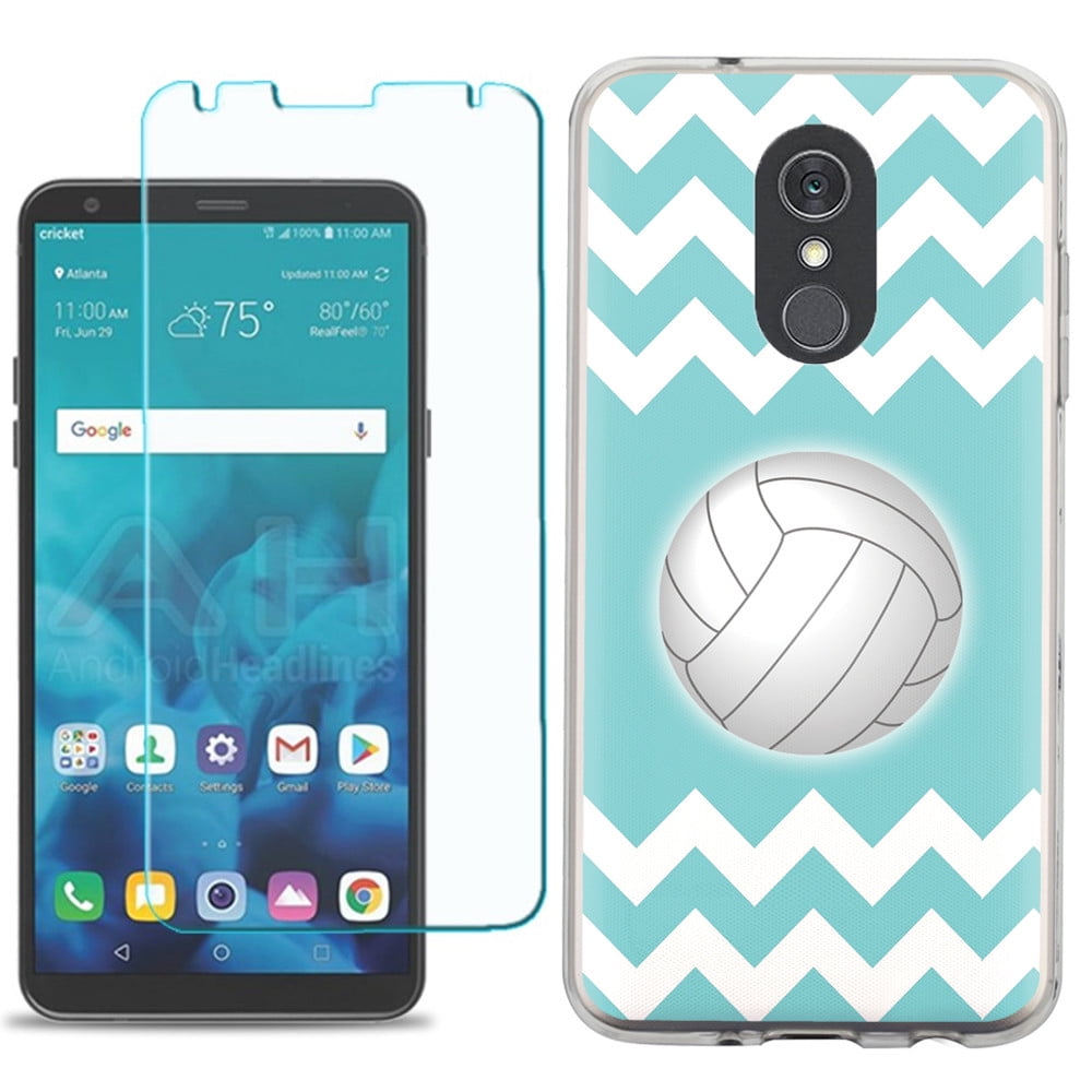 For LG Stylo 5 Phone Case , Slim-Fit TPU Case with Tempered Glass ...