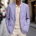 BiZtdJrK Purple Mens Casual Sport Coats One Button Slim Fit Blazer ...
