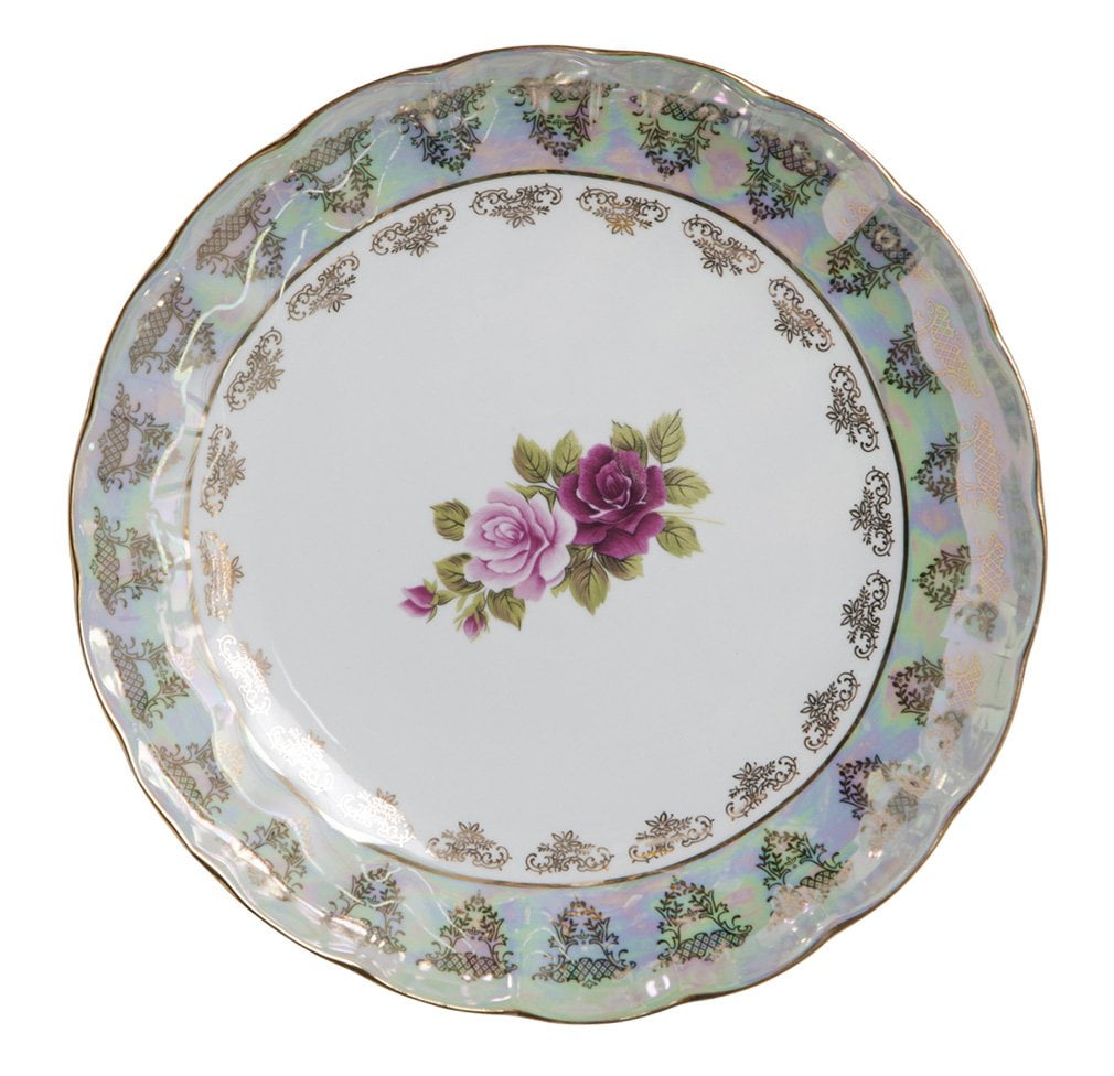 World Gifts "Roses" Serving Platter Fruit Plate - Vintage Floral ...