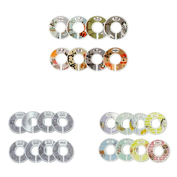 8 Pieces Wardrobe Clothes Dividers Tags Separators Closet Clothing ...