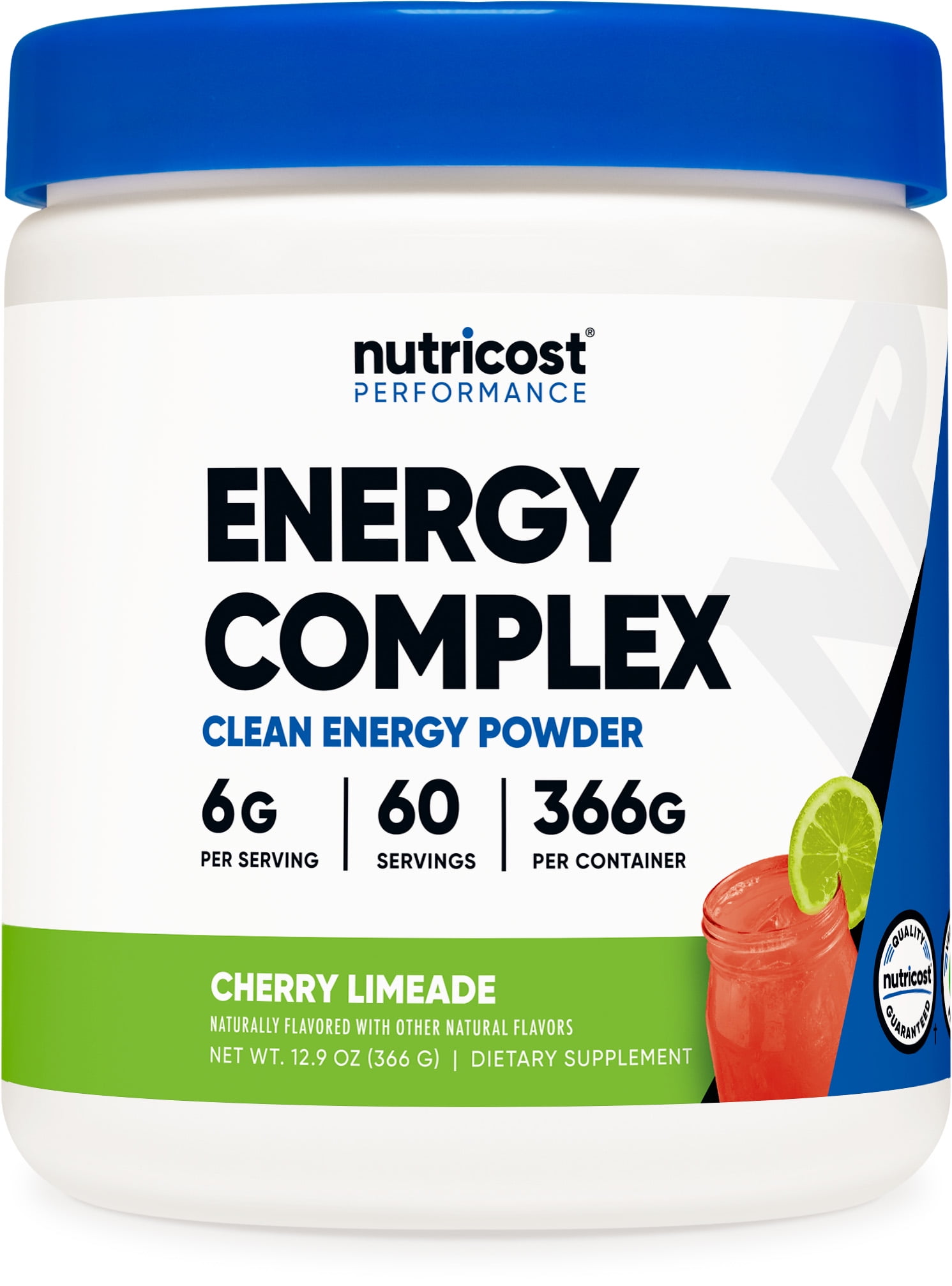 Nutricost Energy Complex Powder 60 Servings, Cherry Limeade, Gluten ...