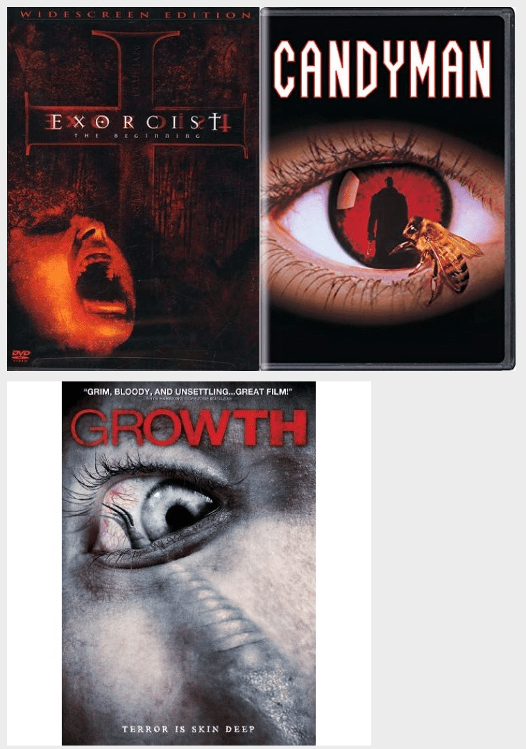 Horror 4 Pack DVD Bundle: Exorcist - The Beginning, Candyman, Growth ...