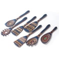 7 Wood Cooking Utensils Set Wooden Kitchen Utensil For Spoons ...