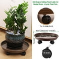 "Walmart 6-Pack 12"" Heavy-Duty Plant Caddy with Wheels, Indoor/Outdoor ...