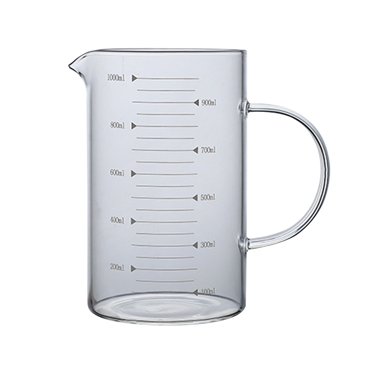 Plastic Funnel Pitcher (1000ml) for Measuring, Easy Pour Measuring Cup ...
