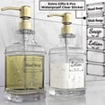 Soap Dispenser - 2 , 18 Oz Antique Design Thick Glass Hand Soap ...