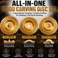 Angle Grinder Polishing Pad,Tungsten Carbide Wheel Disc Set,Heavy-Duty ...