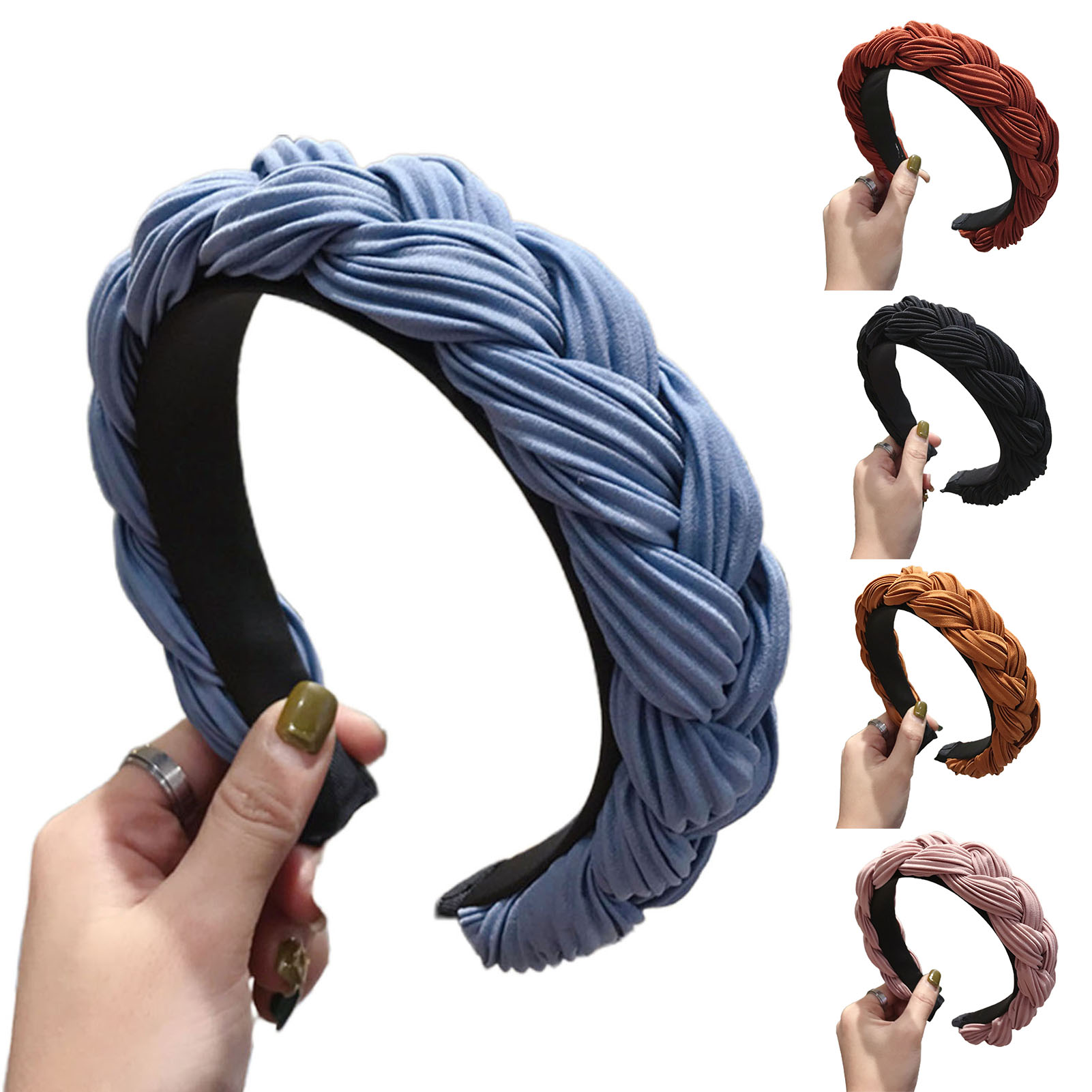 Meidiya Hair Braided Hair Hoop Twist Braid Wig Band Plaited Wide Hair