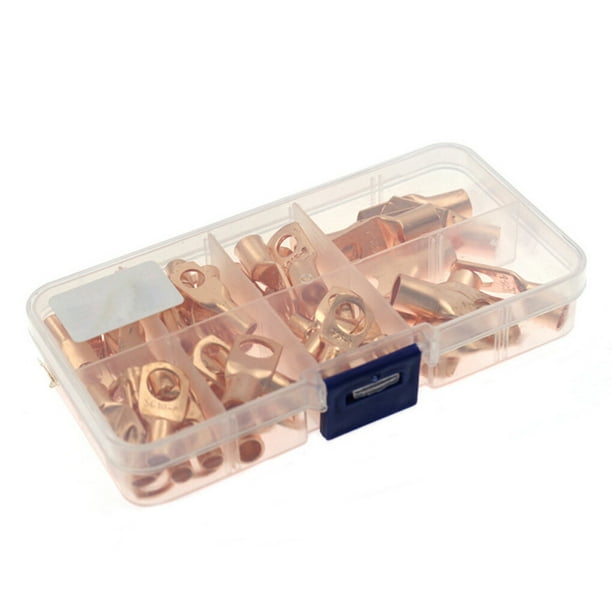 serony 60 Pieces Battery Terminal Connectors Copper Wire Lugs Perfectly ...